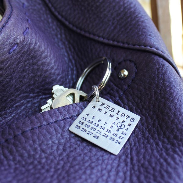 Calendar Keychain - Etsy