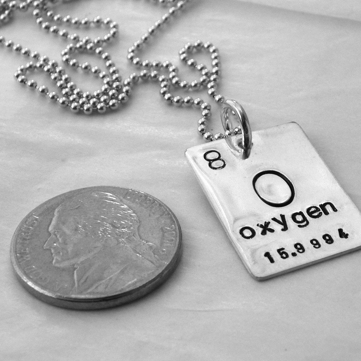 Personalized Periodic Table Element Hand Stamped Sterling - Etsy