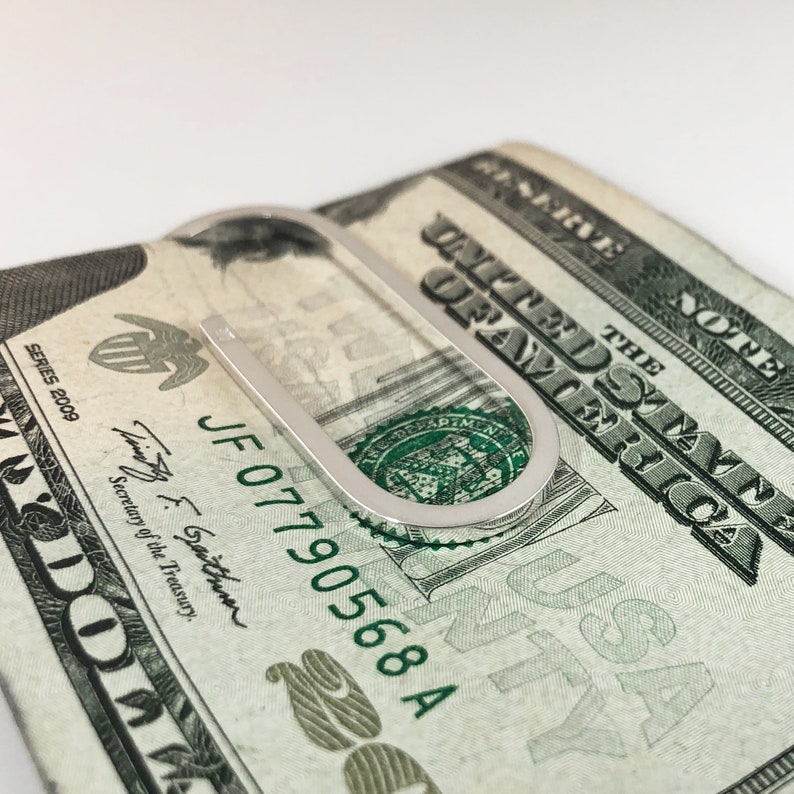 Paper Clip Money Clip Hand Forged Sterling Silver Money Clip - Etsy