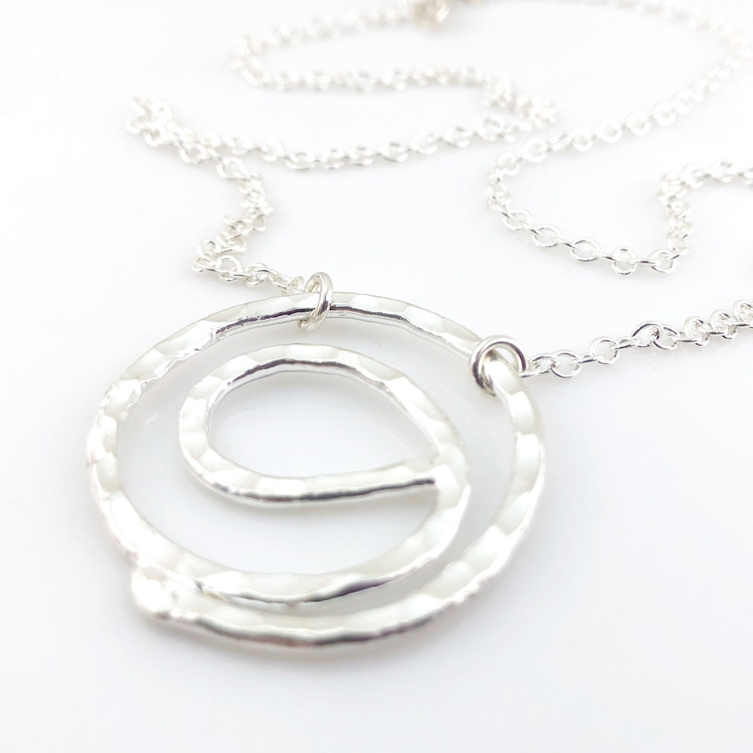 Gratitude Symbol Necklace - Hand Made Fine Silver Necklace - Etsy