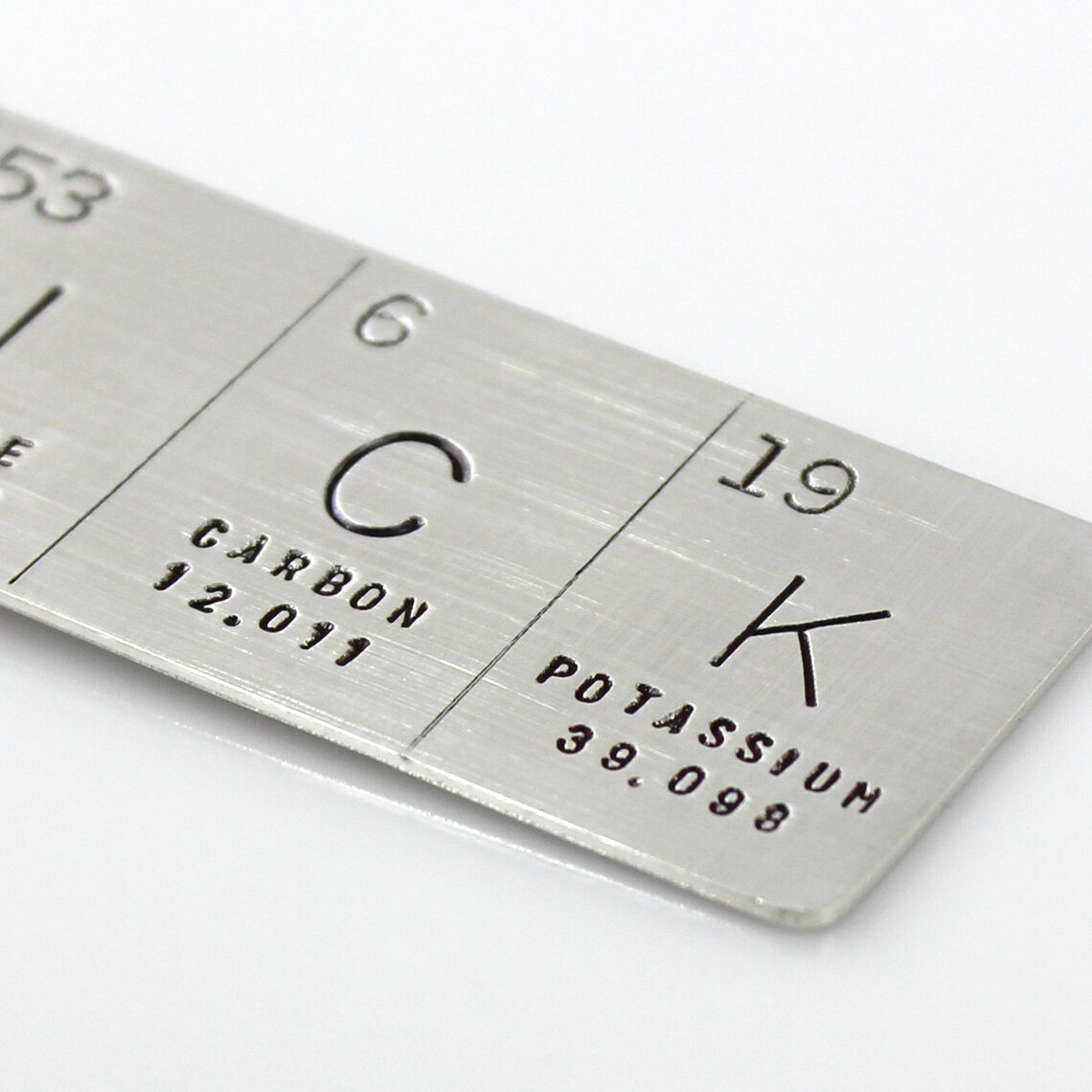 Personalized Periodic Table Element Hand Stamped Sterling - Etsy