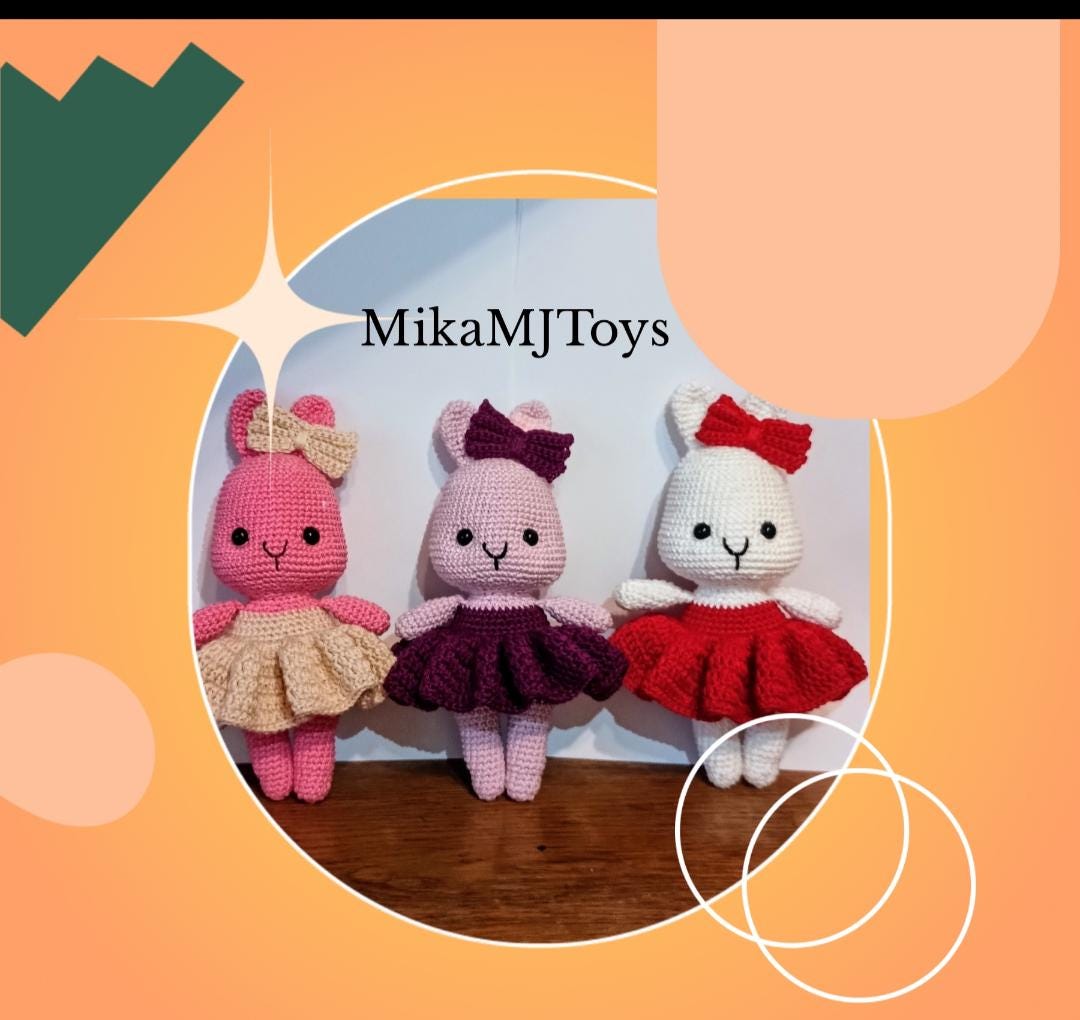 Crochet Bunny Pattern. English PDF. Verry Easy to Make. Love Amigurumi ...