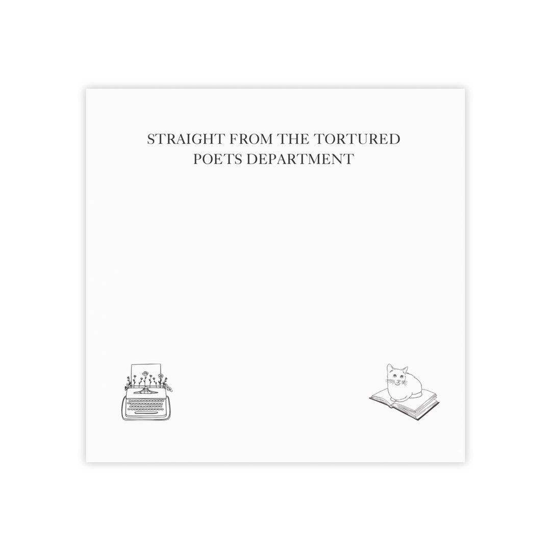 TTPD Post-it® Note Pads, Taylor Swift, the Tortured Poets Department ...