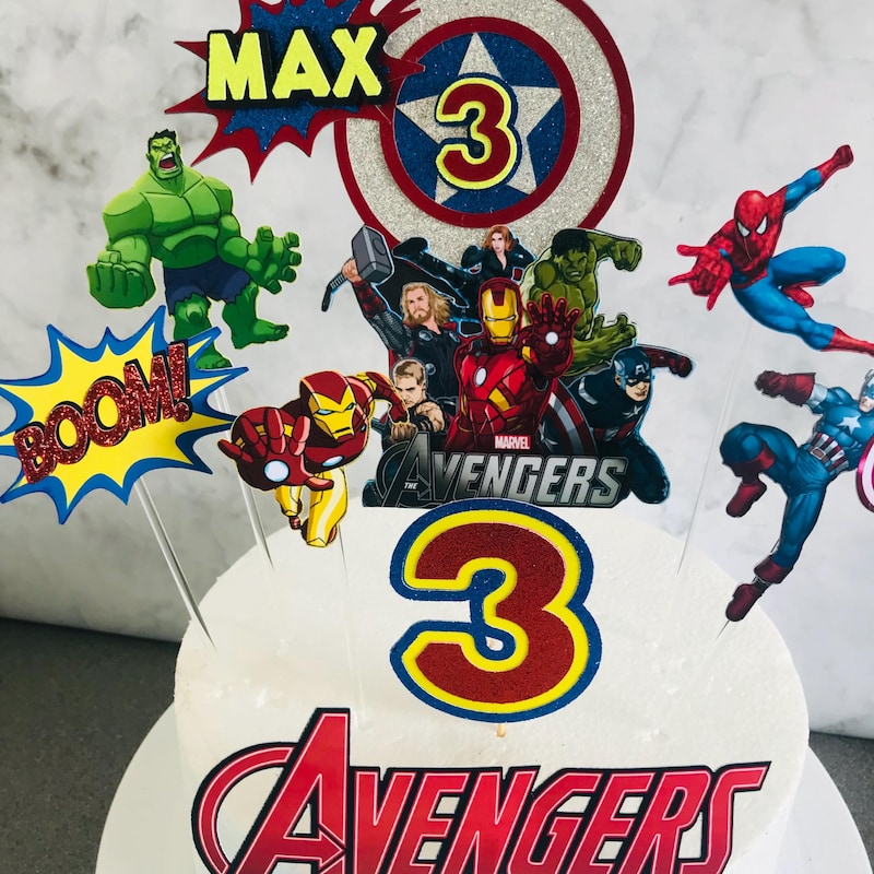 Avengers Cake Topper - Etsy