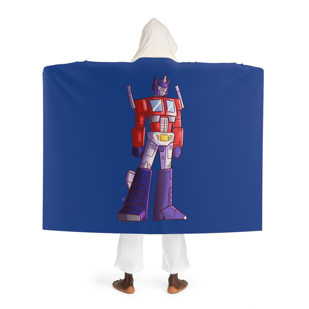 Transformers Autobot Optimus Prime G1 Design Hooded Sherpa Fleece ...