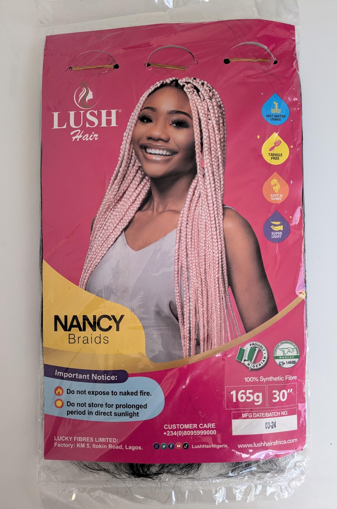 Lush Hair - Nancy Braids, Pre-stretched, Braiding Hair, Hair Extensions ...