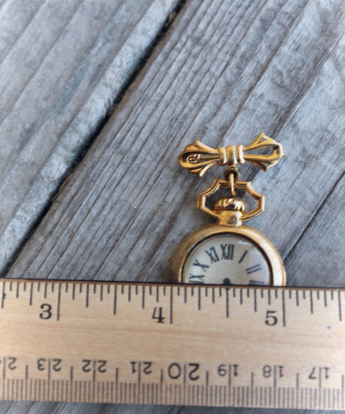 Vintage Metal Pocket Watch Pin Toy for Teddy Bear or Doll - Etsy