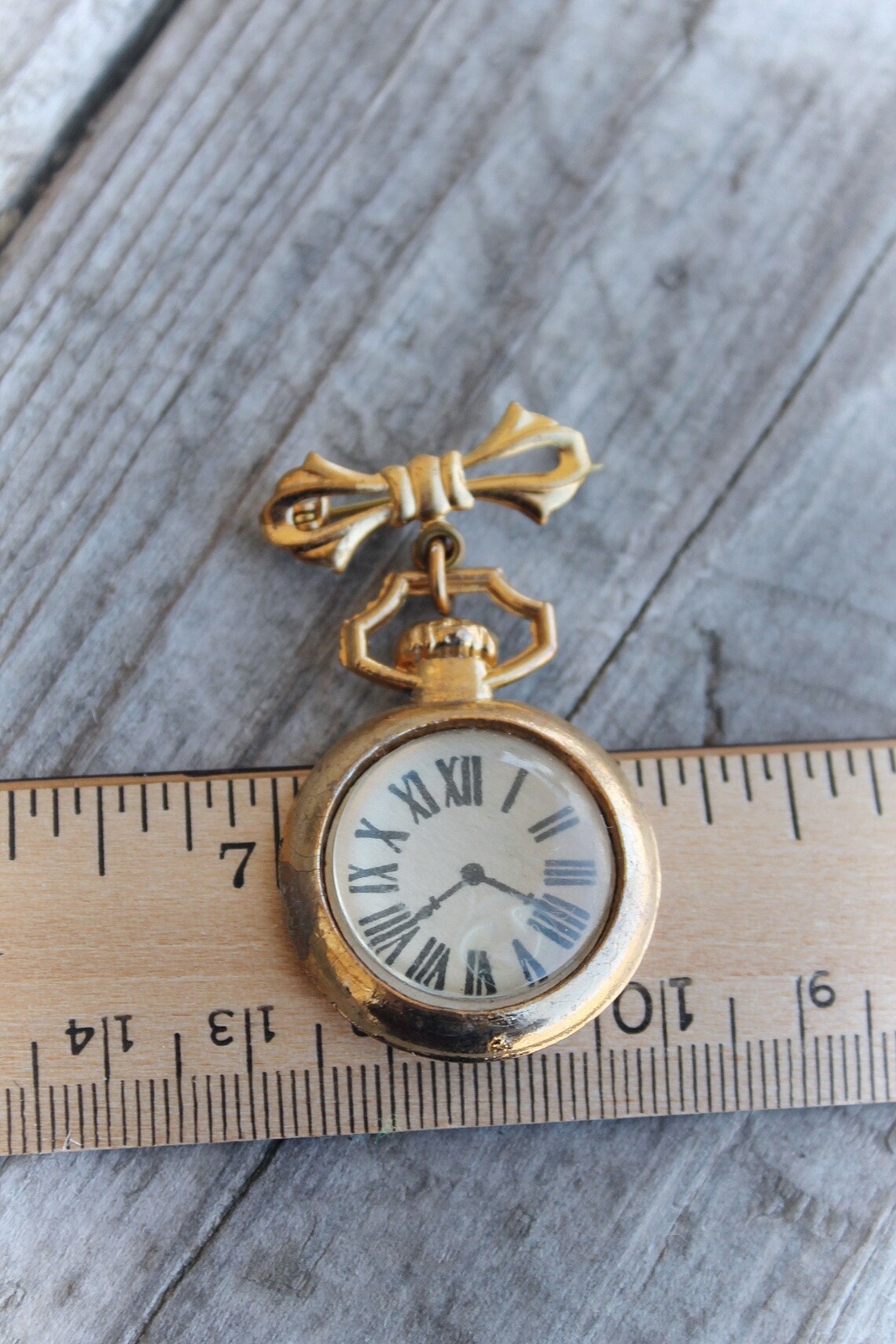 Vintage Metal Pocket Watch Pin Toy for Teddy Bear or Doll - Etsy