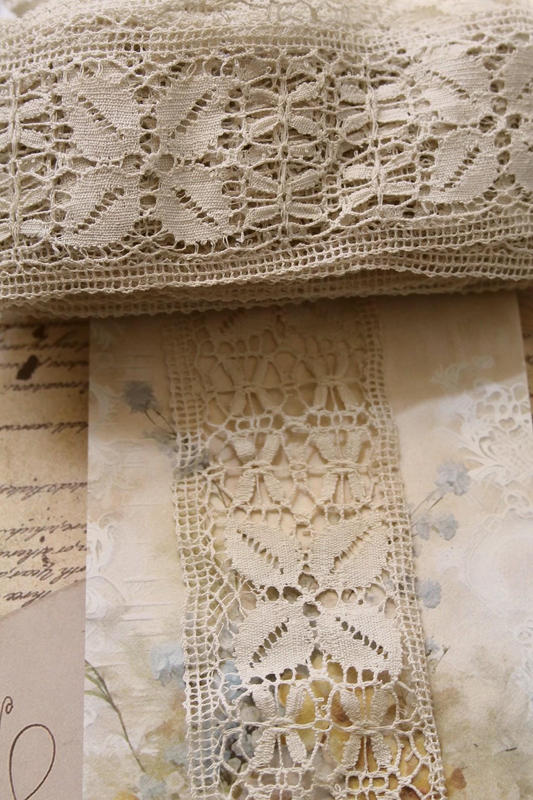 Very Fine Antique Ivory Bobbin Lace Remnant - Etsy