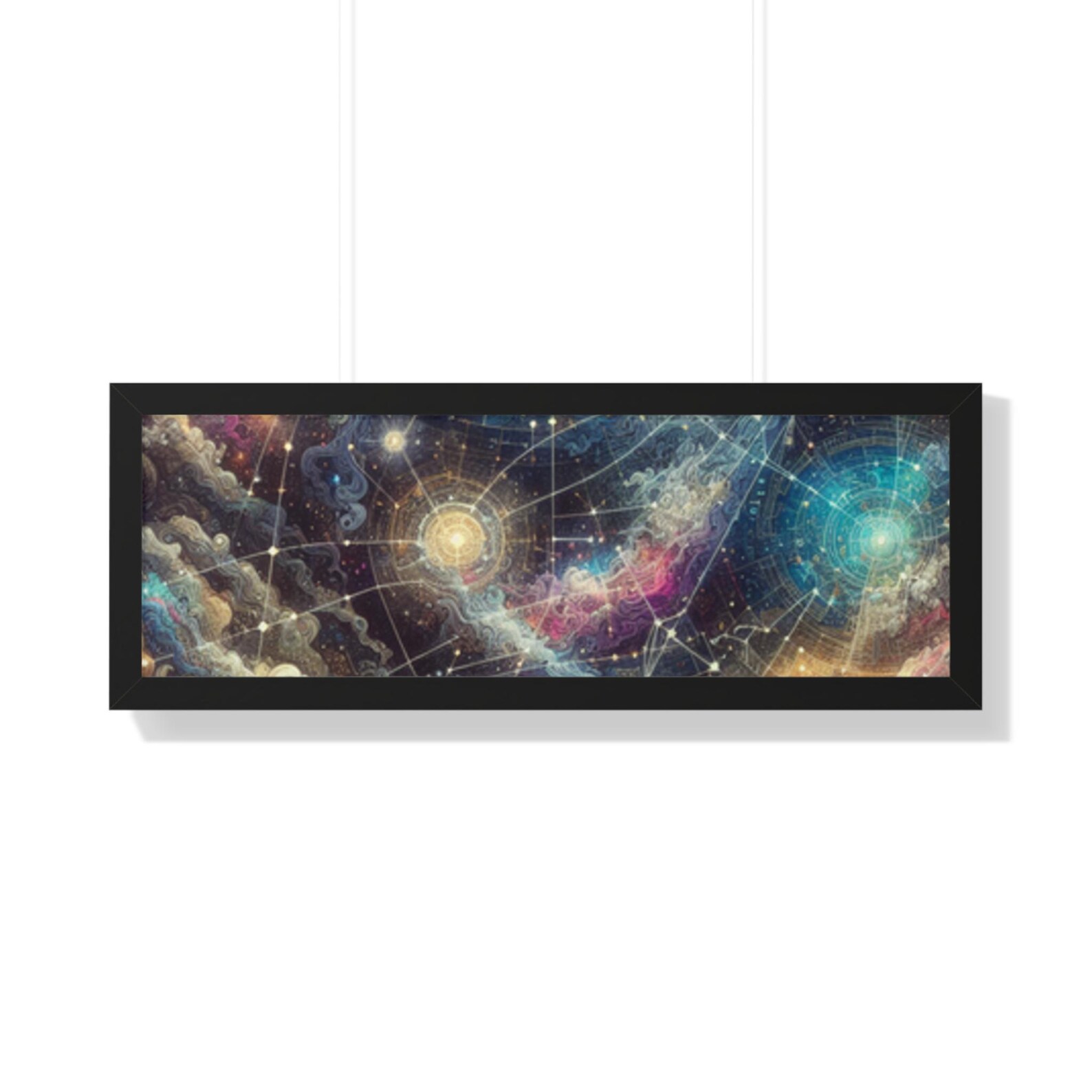 Celestial Map Fantasy Custom Printed Framed Horizontal Poster - Etsy
