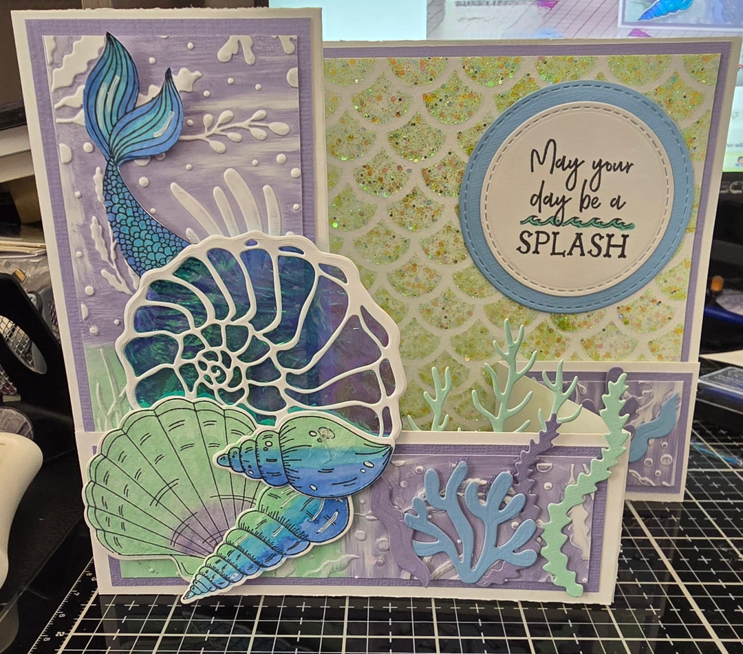 Handmade Ocean Theme Card - Etsy