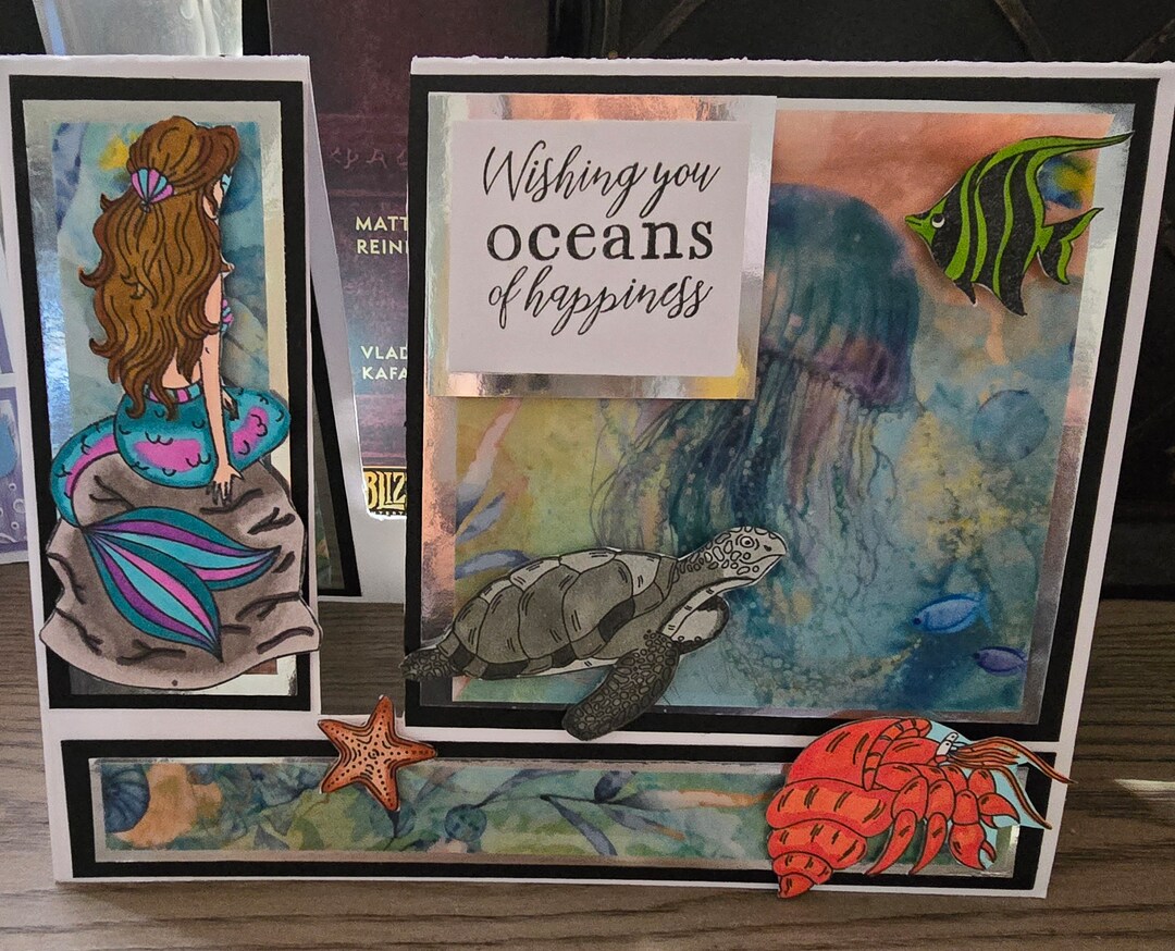 Handmade Ocean Theme Card - Etsy