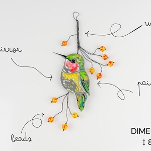 Hummingbird Wall Hanging, Valentines Day Gift, Hummingbird Gift, Custom ...