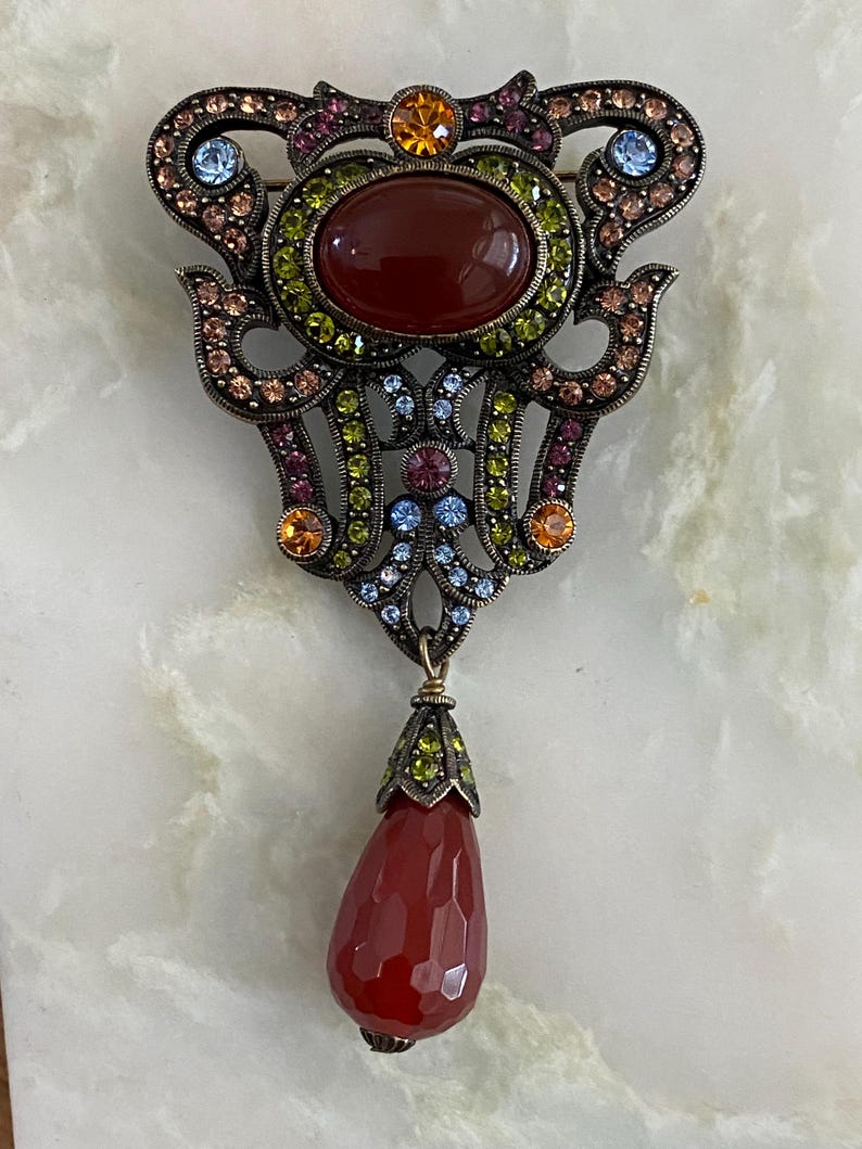 La Vintage Collection Multicolour Rime Stone Antiqued Hanging Art ...