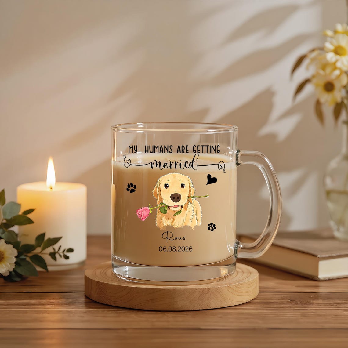 My Humans Are Getting Married Mug, Custom Pet Engagement Mug, Dog ...