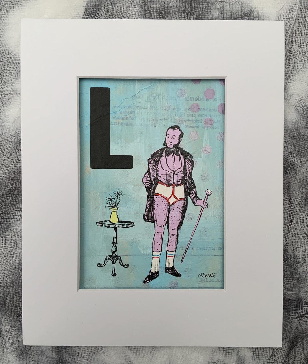 Original Painting - Irreverent Alphabet Flashcard Artwork - L is for ...