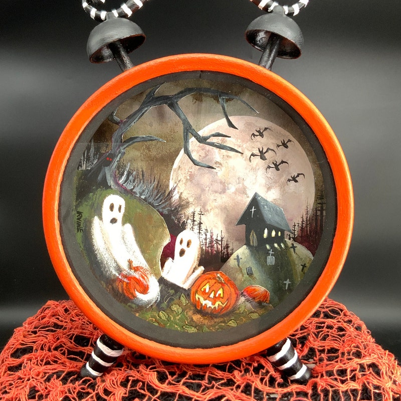 Halloween Clock - Etsy