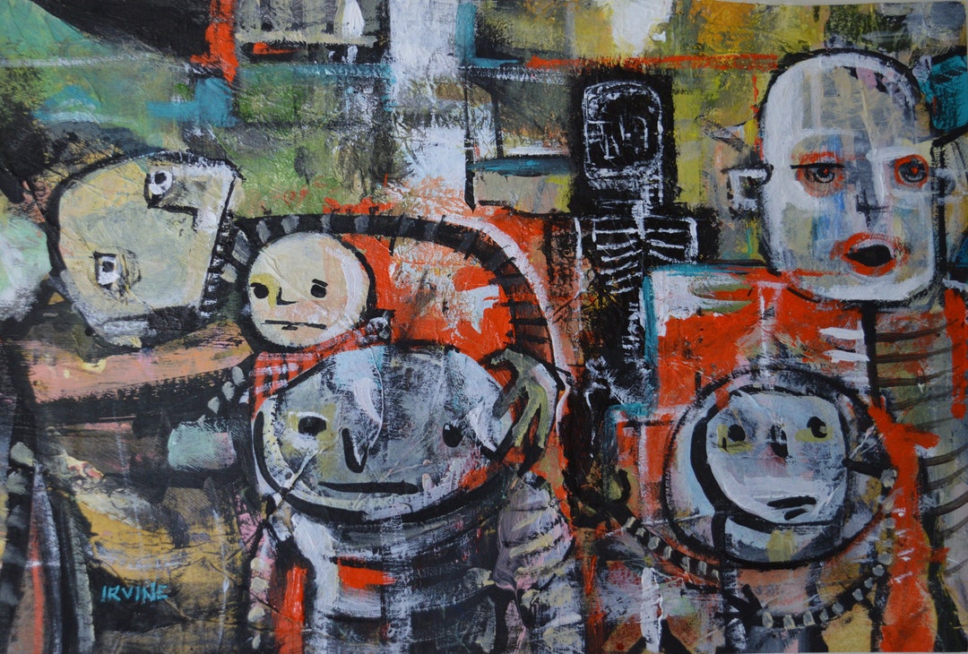 Original David Irvine Painting Entitled "the Keeper" - Etsy