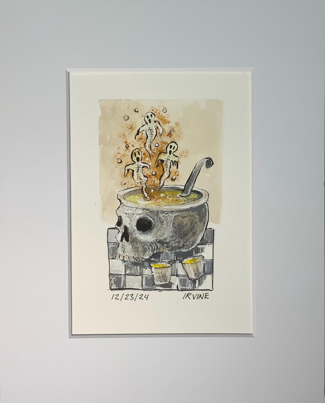 Original Artwork for Frightmas Art Challenge 2024 "bone-chilling Punch ...