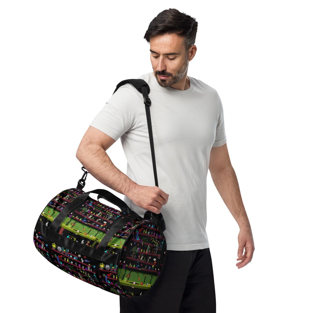 Cool and Fun Classic Arcade Characters All-over Print Gym Bag - Etsy