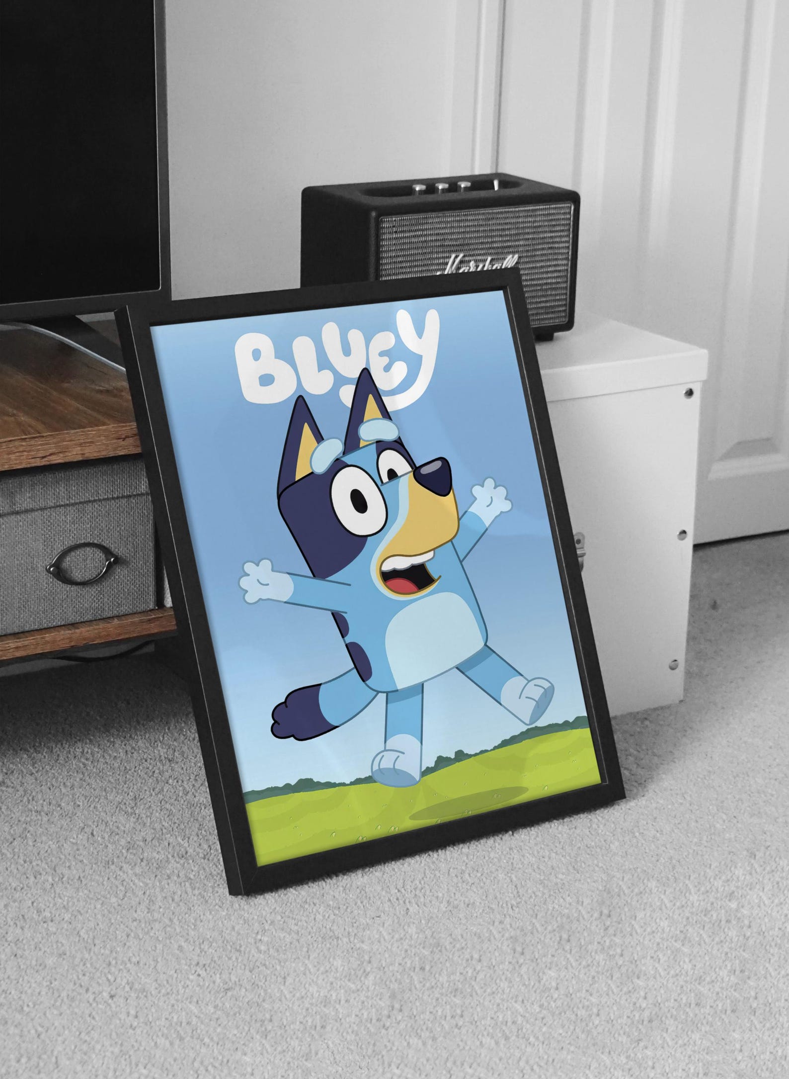 Bluey Poster Set of 3, Bluey Poster, Bluey Art Print, Bluey Wall Art ...