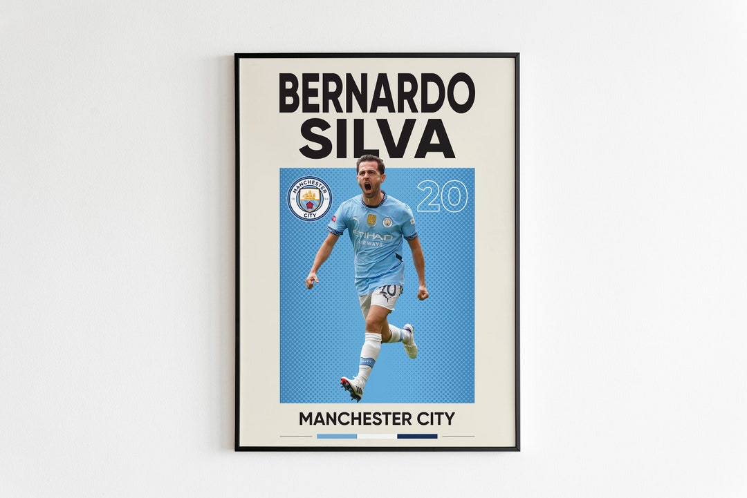Bernardo Silva Poster, Bernardo Silva Manchester City Poster, Bernardo ...