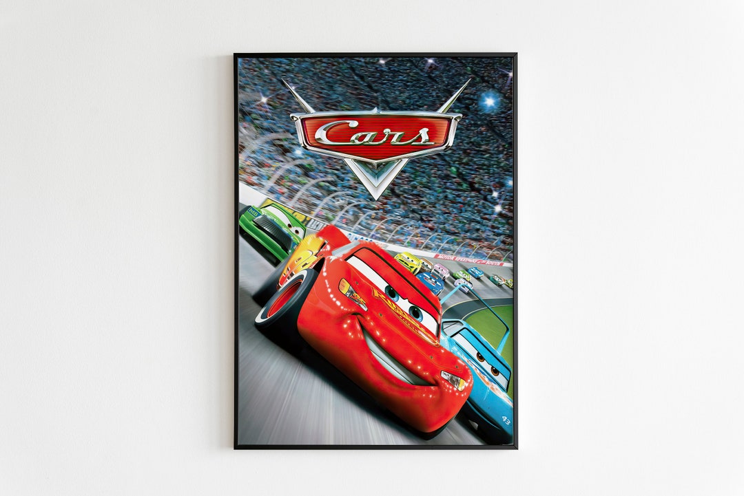 Cars Poster, Mcqueen Poster, Cartoon Poster, Animated Posters, Mcqueen ...