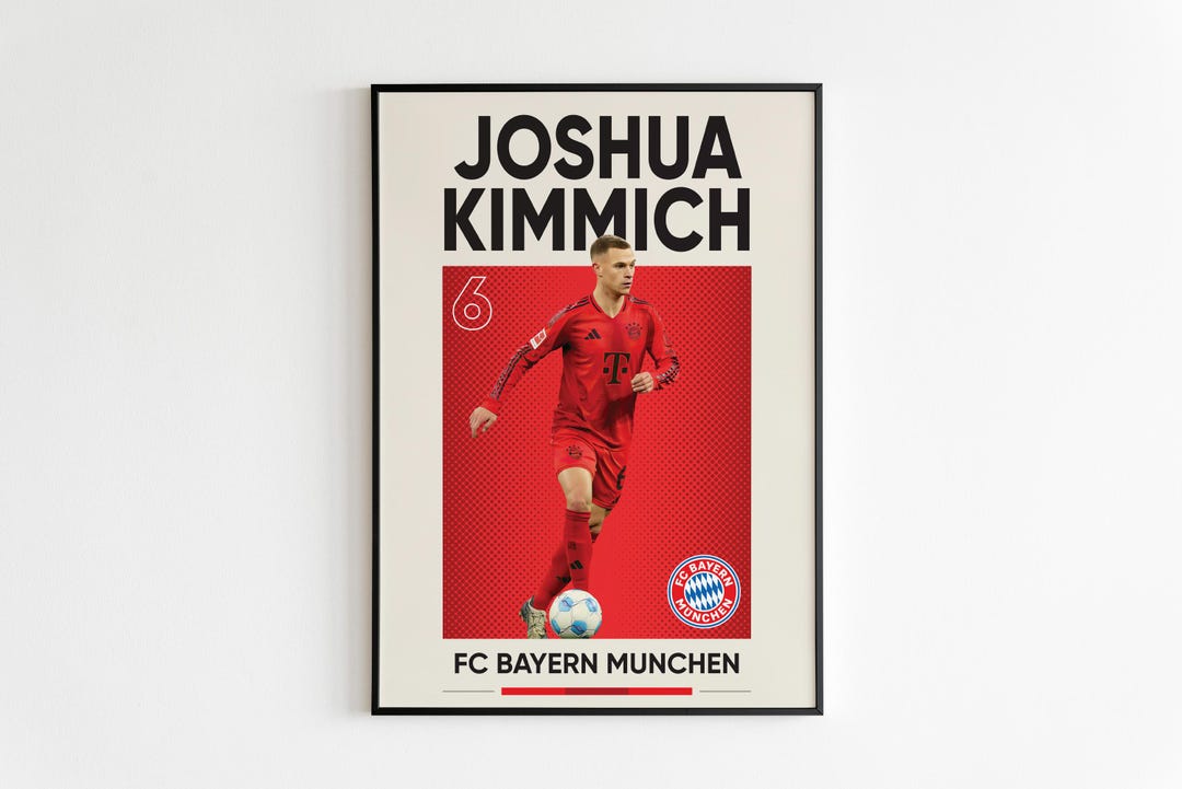 Joshua Kimmich Poster, Kimmich Bayern Munchen Poster, Joshua Kimmich ...