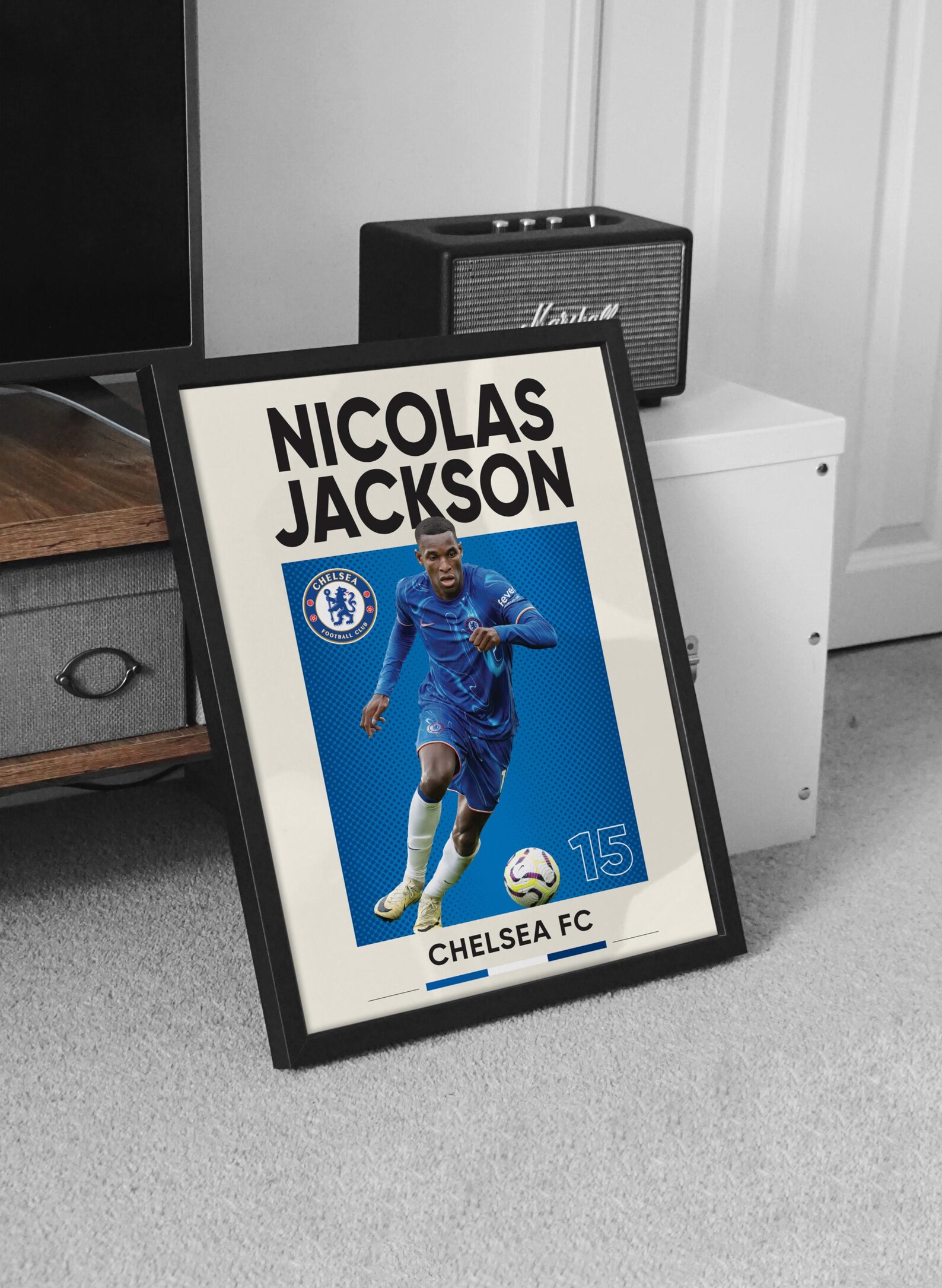 Chelsea FC Poster Bundle Set of 4, Palmer, Caicedo, Madueke, Jackson ...