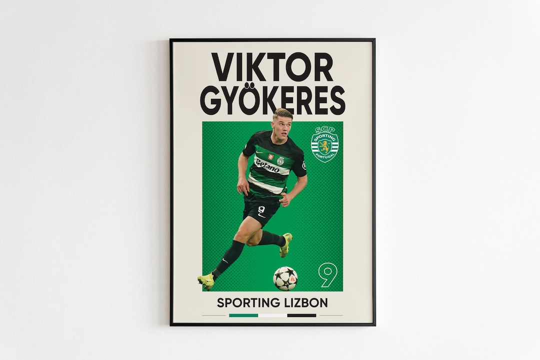 Pôster de Viktor Gyokeres, pôster de Viktor Gyokeres Sporting Lizbon ...