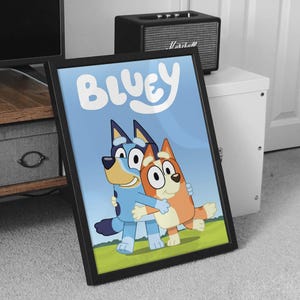 Bluey Poster Set of 3, Bluey Poster, Bluey Art Print, Bluey Wall Art ...