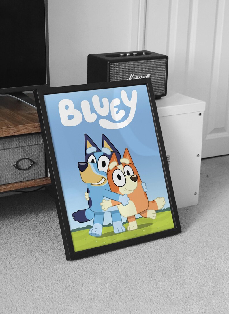 Bluey Poster Set of 3, Bluey Poster, Bluey Art Print, Bluey Wall Art ...