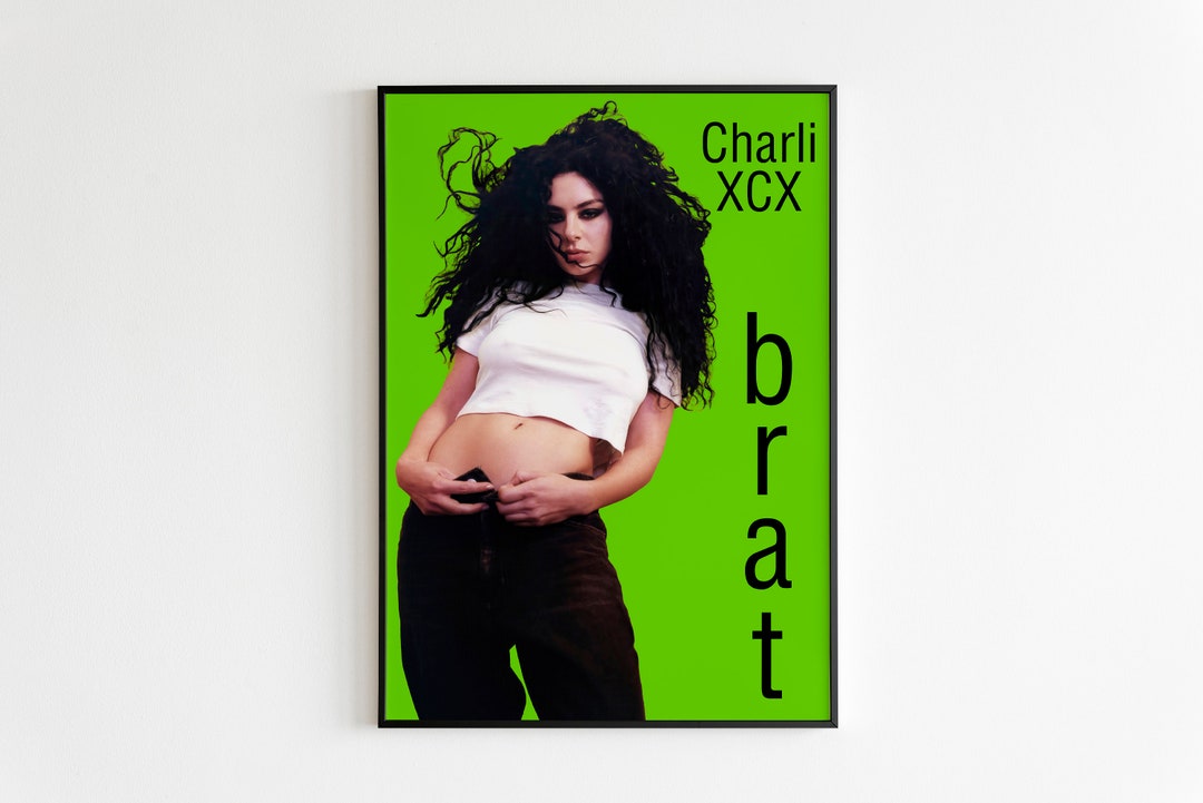 Charli XCX Brat Poster, Charli XCX Poster, Charli XCX Wall Art, Charli ...