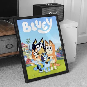 Bluey Poster Set of 3, Bluey Poster, Bluey Art Print, Bluey Wall Art ...