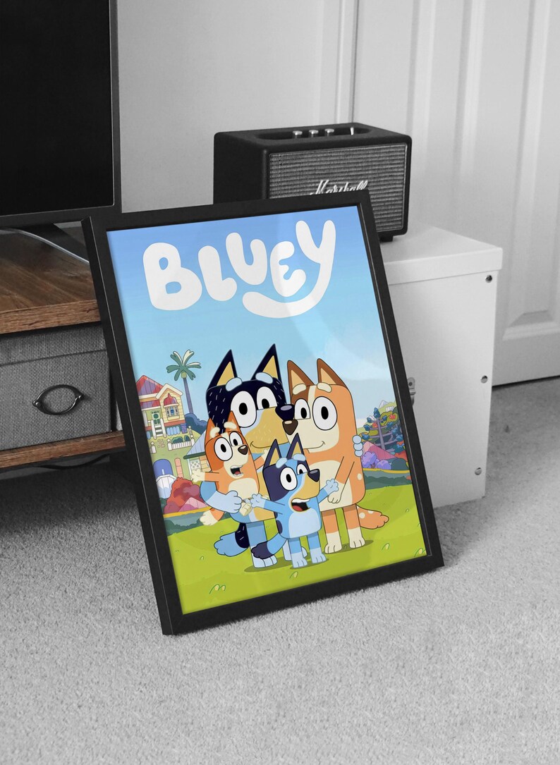 Bluey Poster Set of 3, Bluey Poster, Bluey Art Print, Bluey Wall Art ...