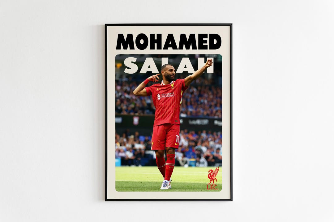 Mohamed Salah Poster, Salah Liverpool Poster, Liverpool FC Poster ...