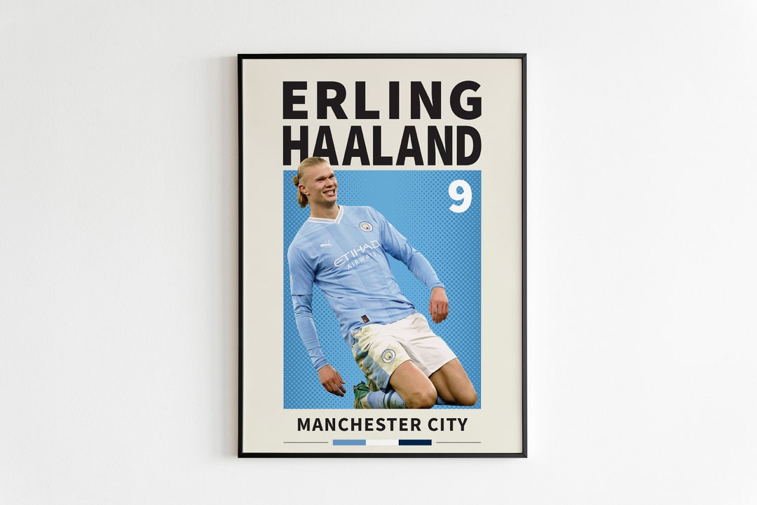Erling Haaland Poster, Haaland Poster, Manchester City Poster ...