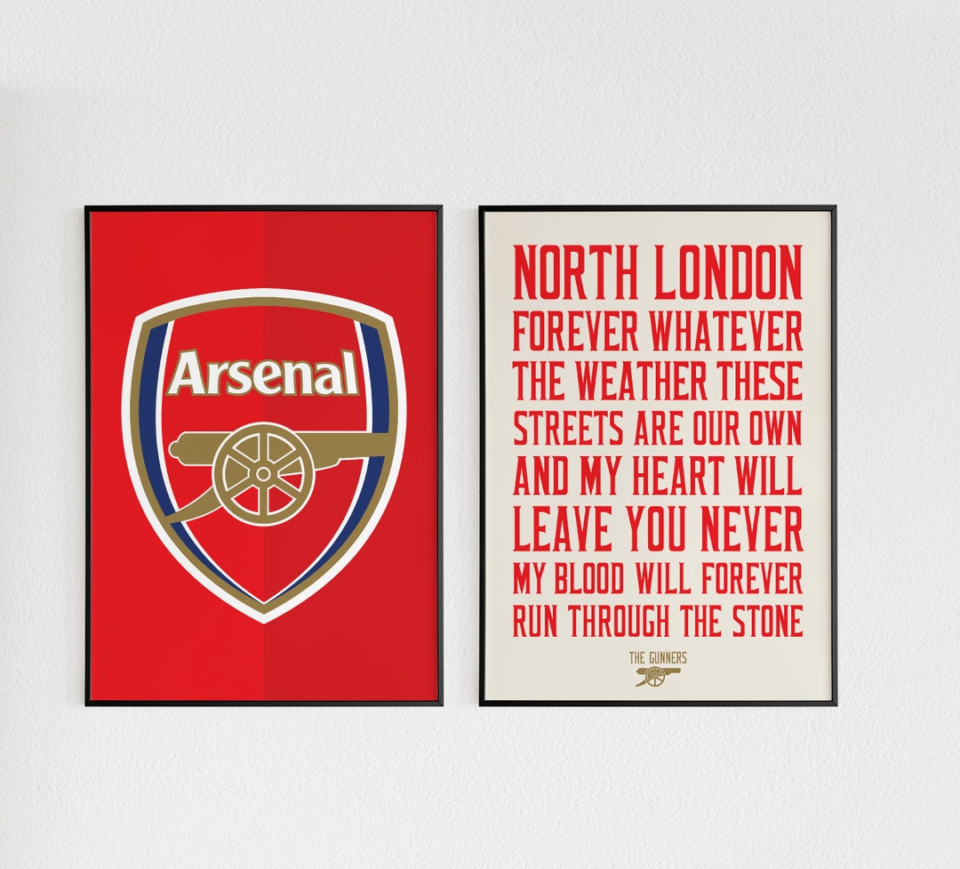 North London Forever Poster, Arsenal Poster, the Gunners, Arsenal ...