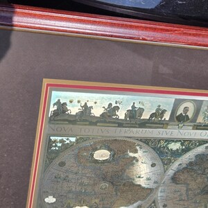 Blaeu Wall Map Framed 30x26 - Etsy