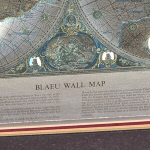 Blaeu Wall Map Framed 30x26 - Etsy