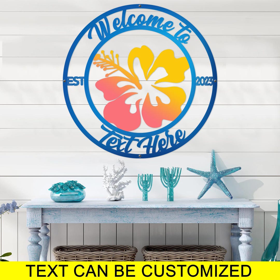 Personalized Beach Life Beach House Metal Tin Sign Wall Plaque Art ...