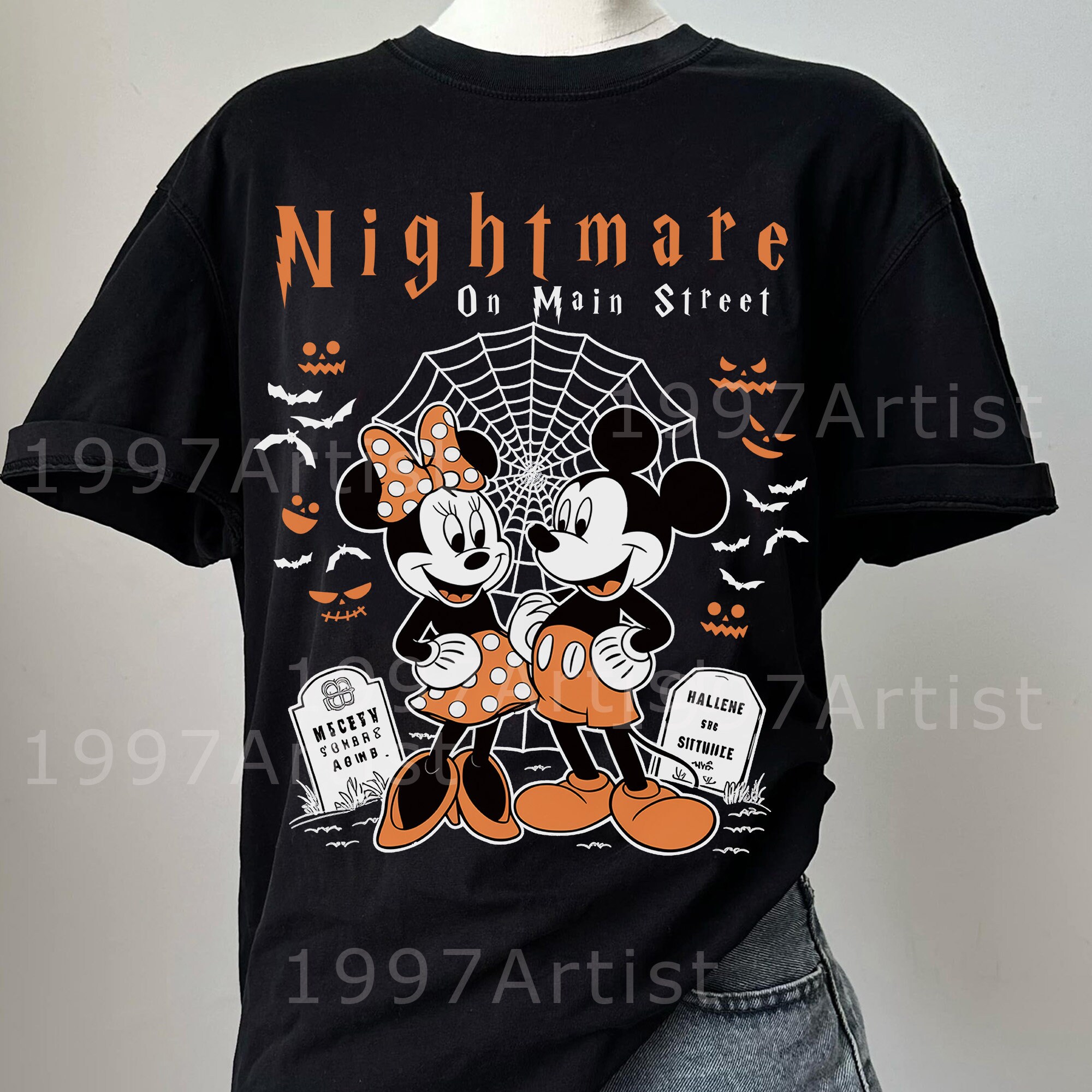 Nightmare on Main Street Png, Spooky Vibes Png, Retro Halloween Png ...