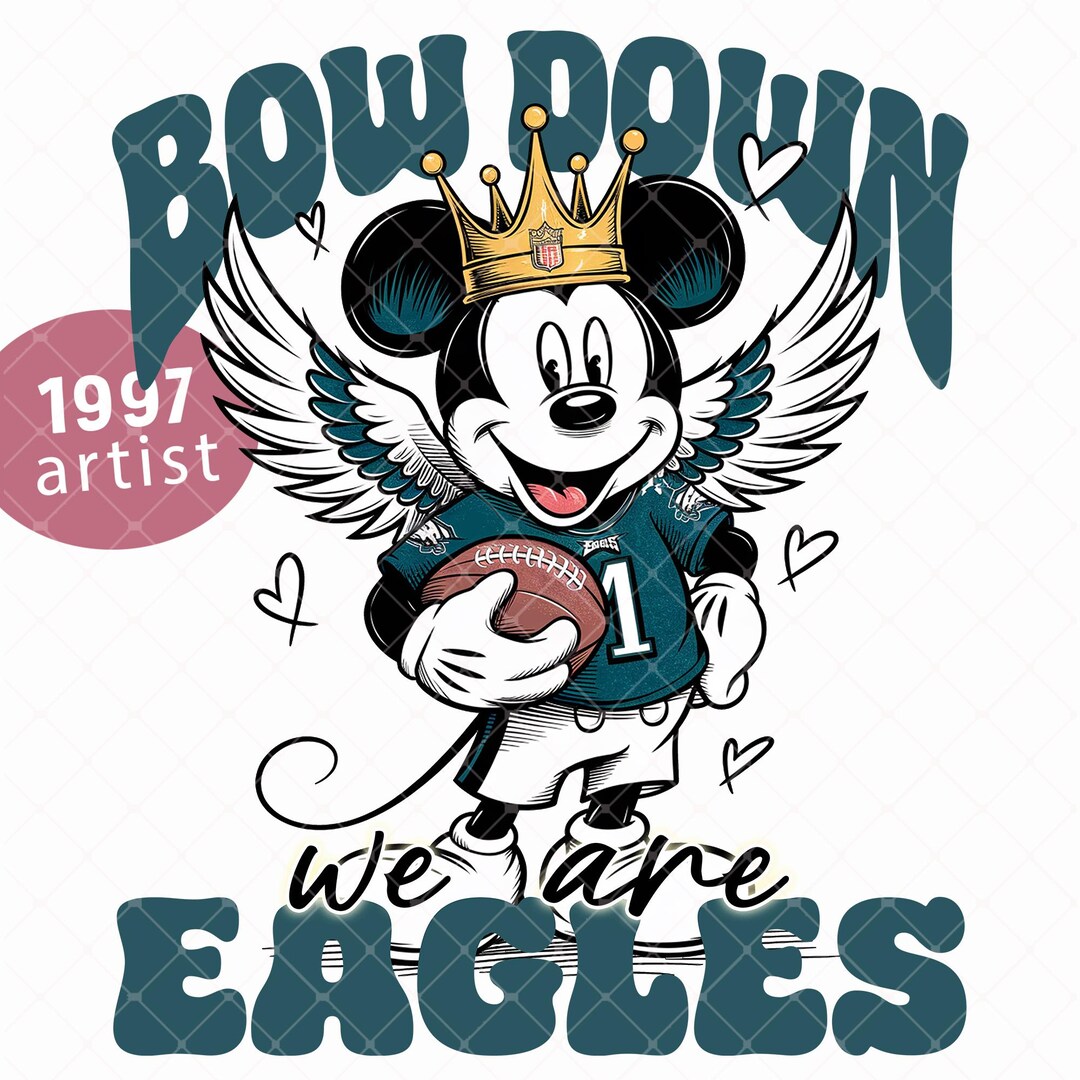 Eagle Game Day PNG, Funny Bow Down We Are Eagles Mickey Png, Fly Eagle ...