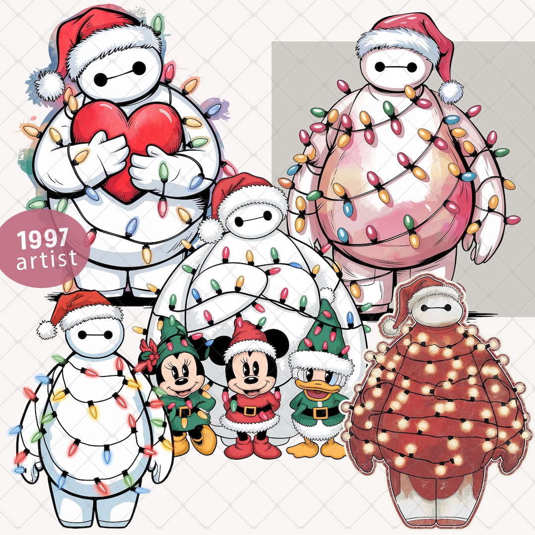 Baymax Santa Merry Christmas Party Png, Disney Baymax Ba La La La La ...