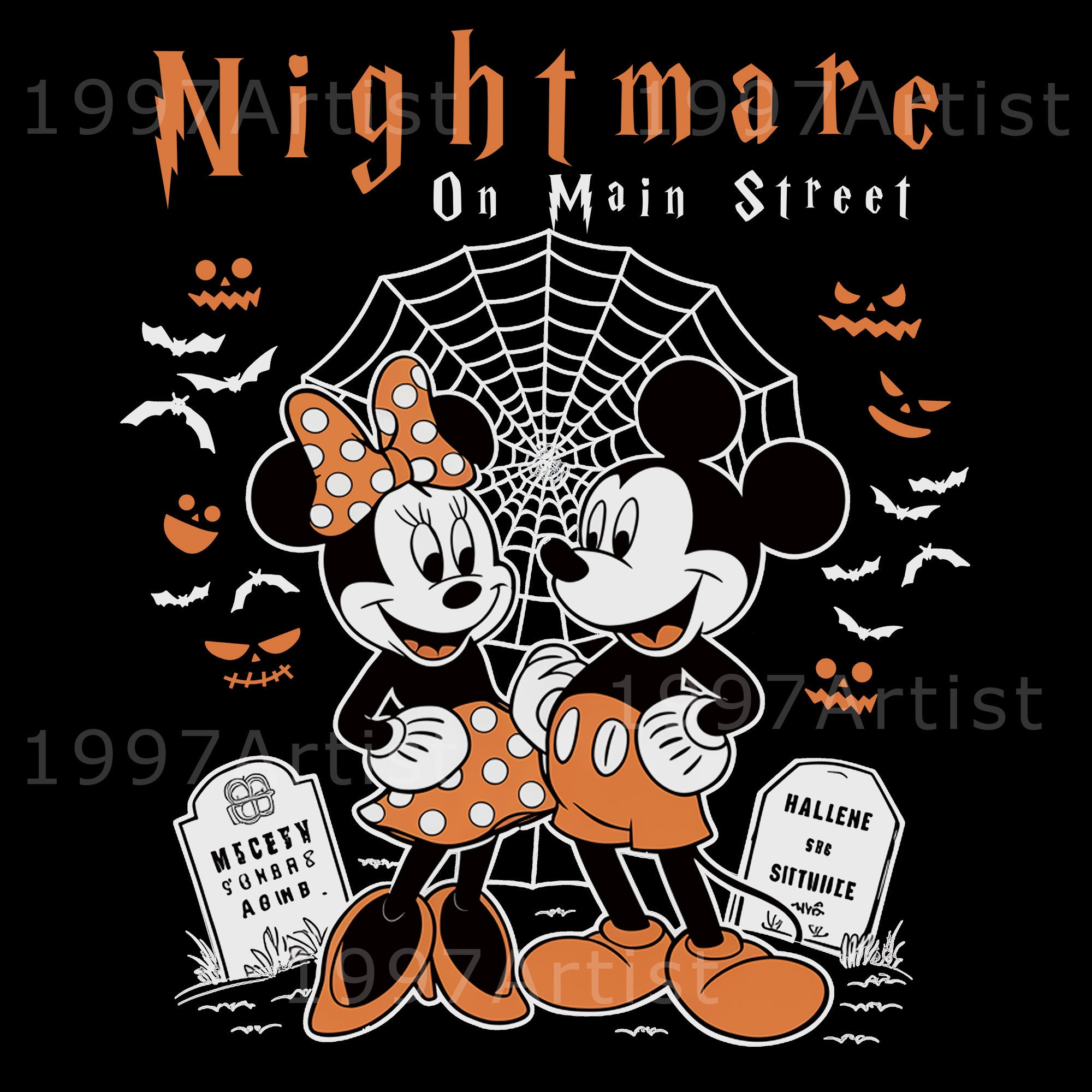 Nightmare on Main Street Png, Spooky Vibes Png, Retro Halloween Png ...