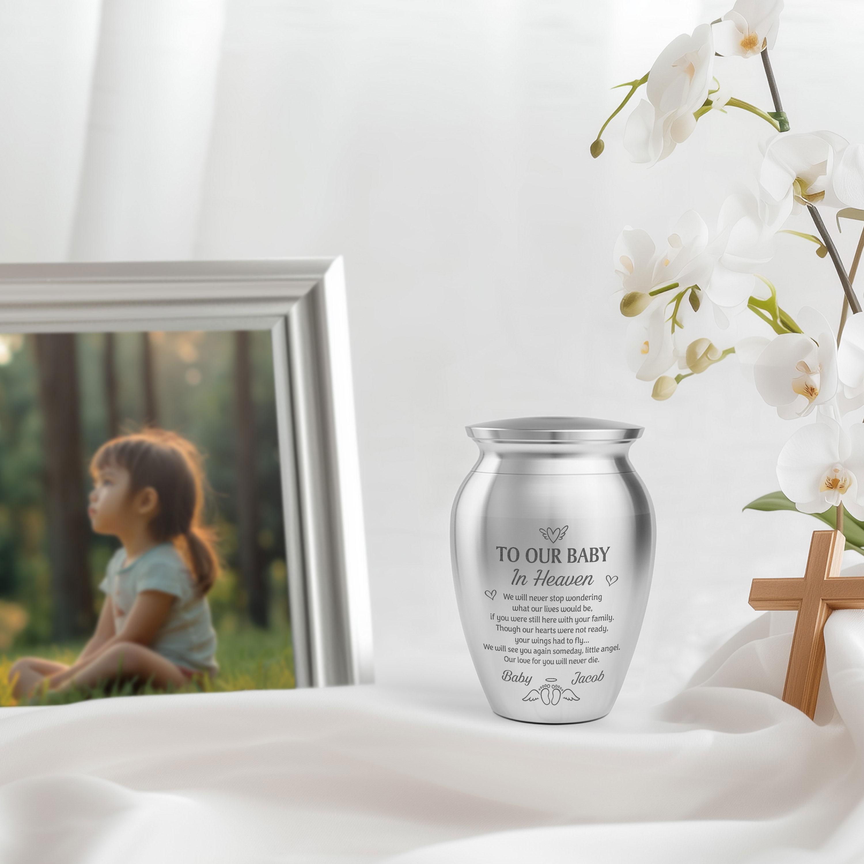 Personalized Baby Memorial Mini Urns for Human Ashes, Cremation ...