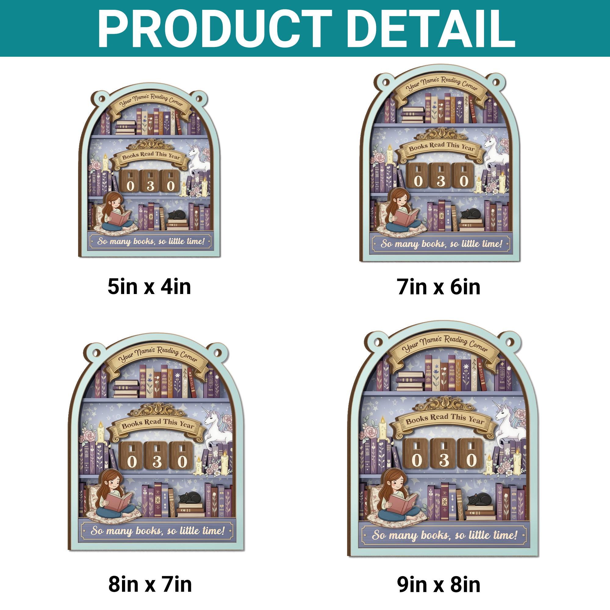 Personalized Book Tracker Sign, Custom Reading Tracker, Library Decor ...
