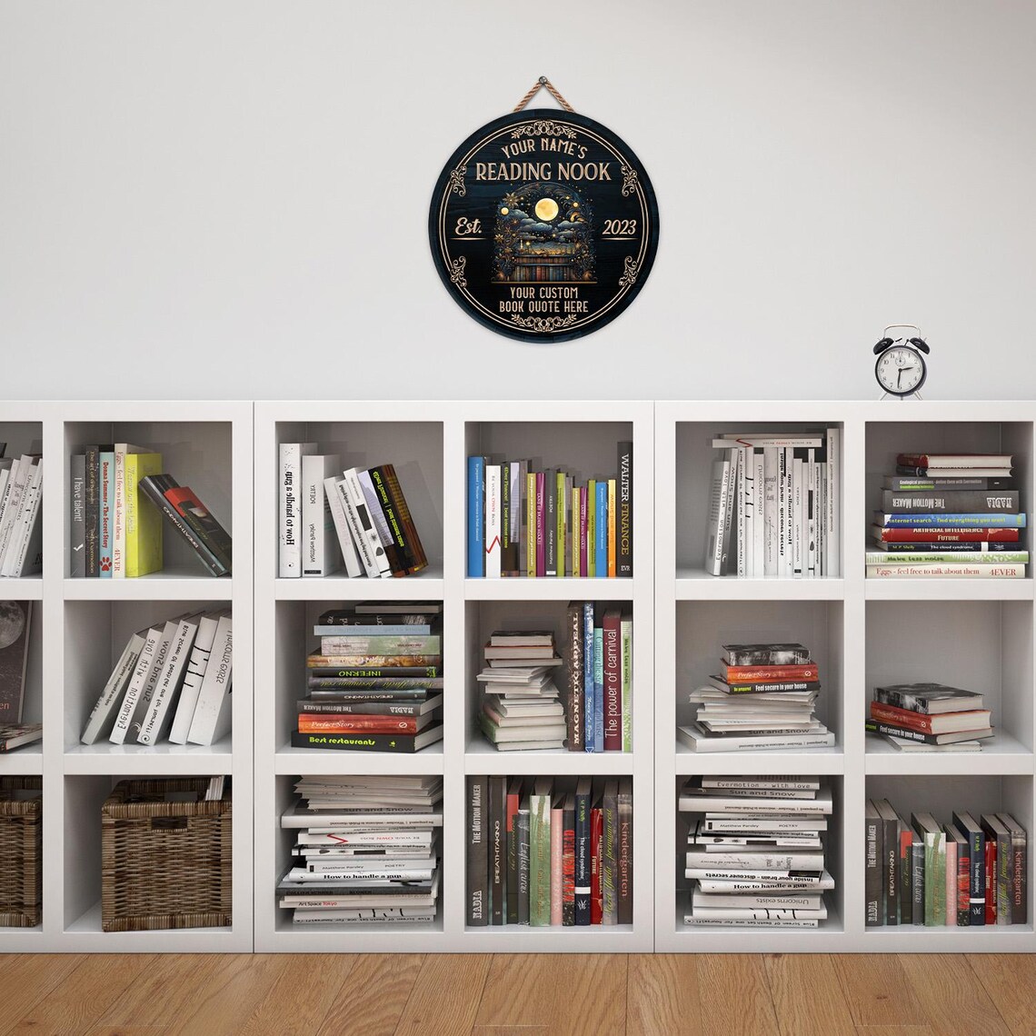 Custom Reading Corner Wood Sign (not Carved or Neon) Wall Plaque, Book ...