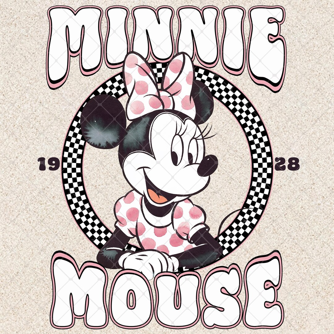 Minnie Mouse Birthday 1928 Png, Retro Minnie Png, Minnie Mouse Png ...