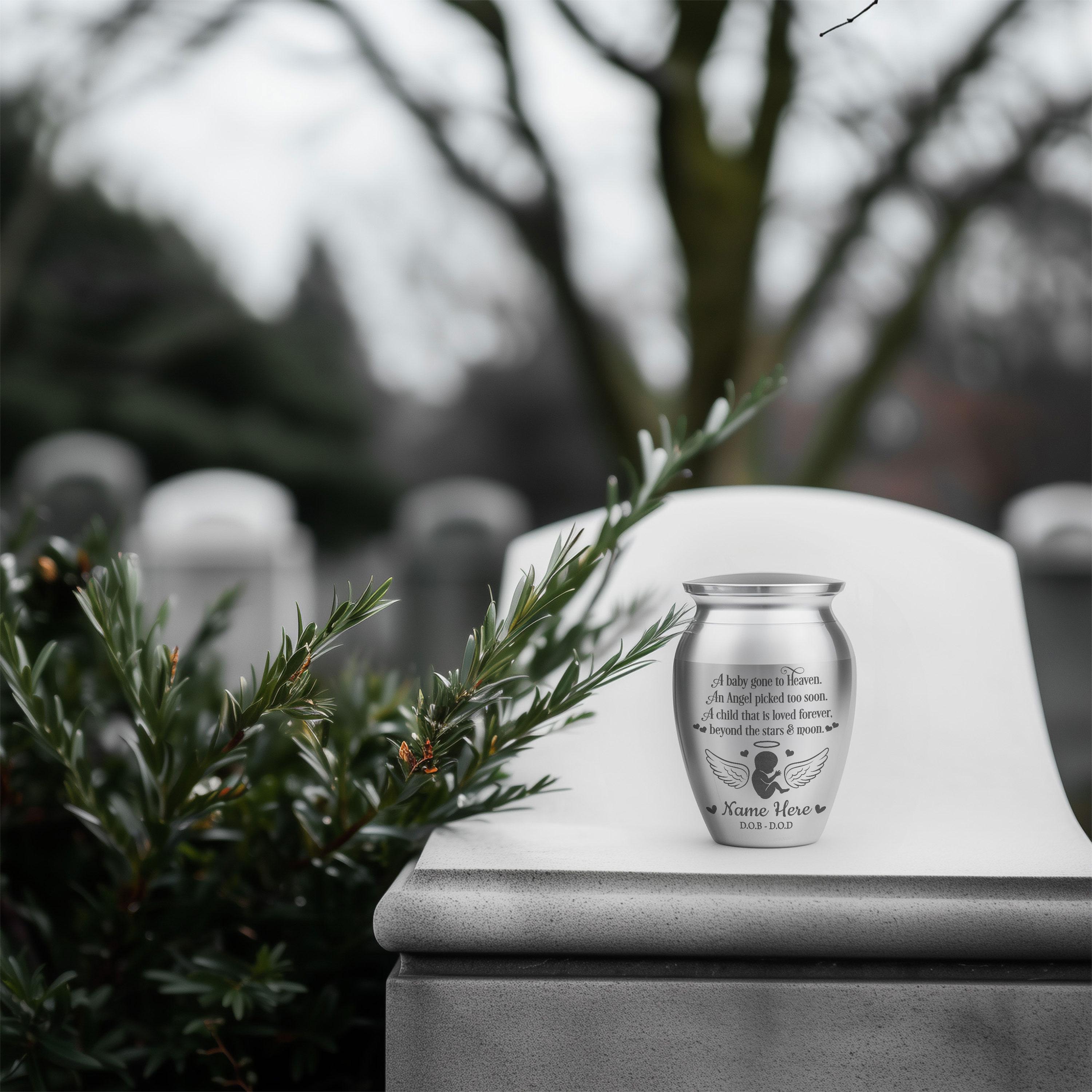 Personalized Baby Mini Urn Stainless Steel, Decorative Keepsake Urn ...